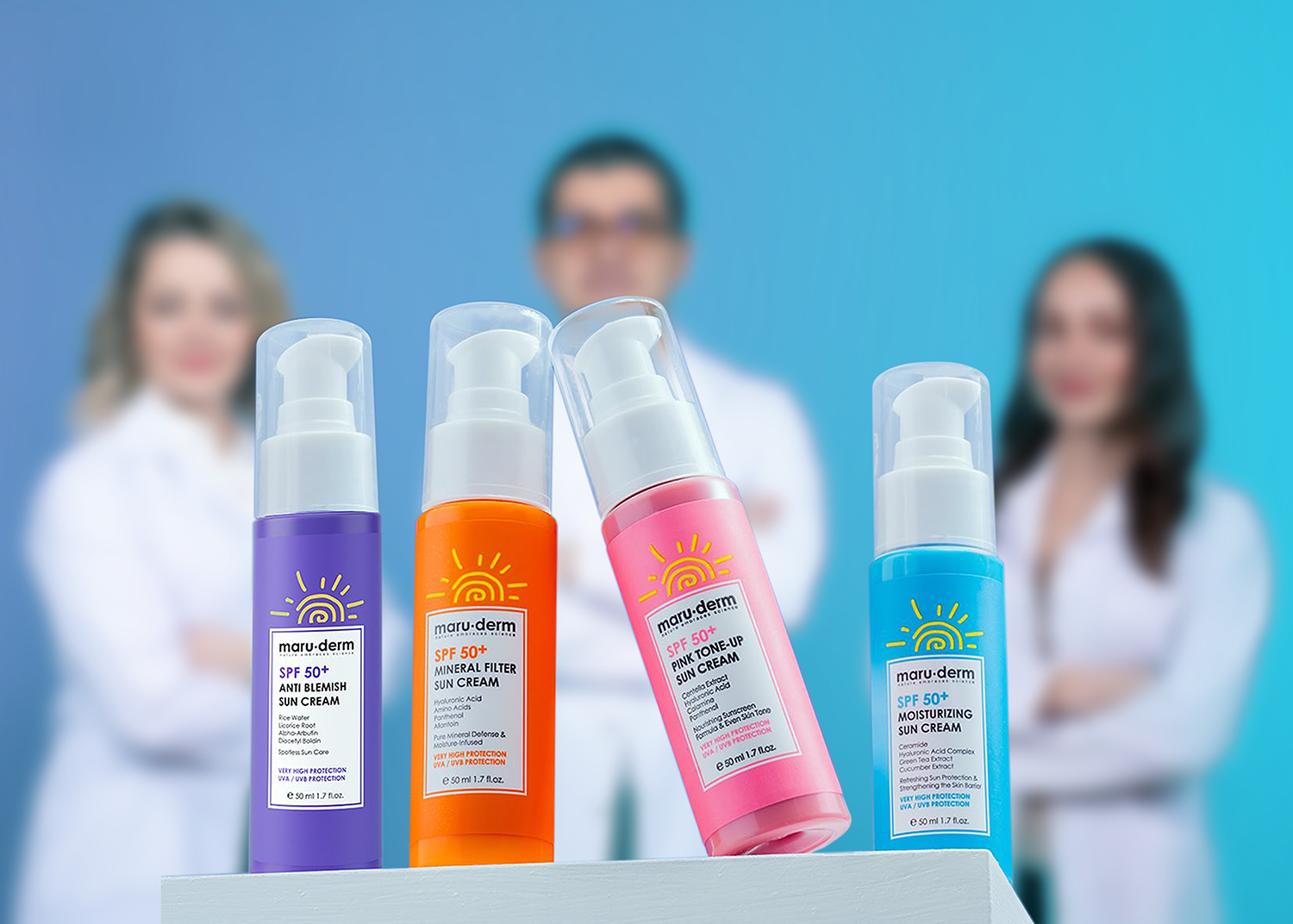 Adios a las manchas del sol. Protectores solares de Maruderm FPS 50 ...